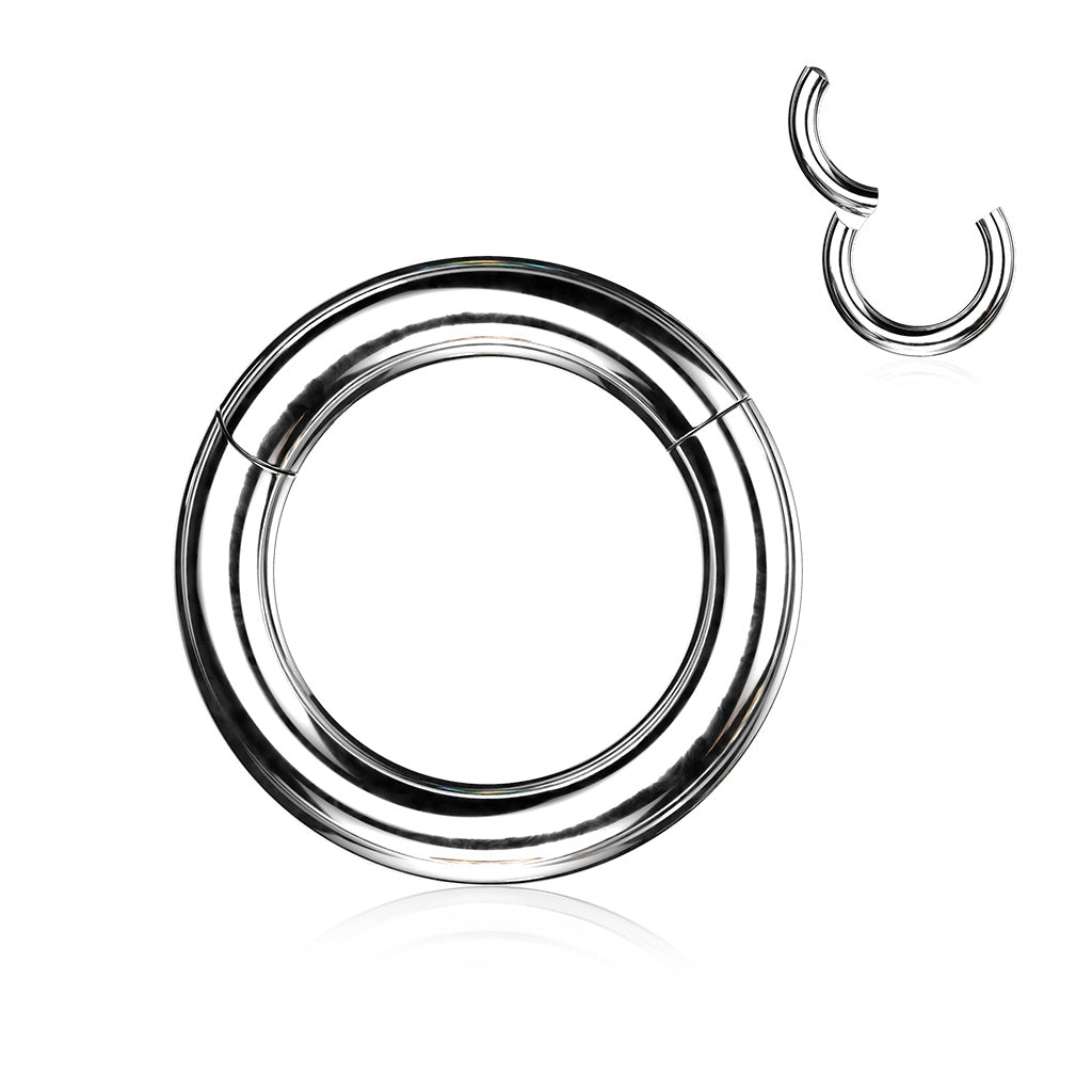 Surgical Steel Standard Hinged Rings Silver Only 20G-2G – Pierced Affliction