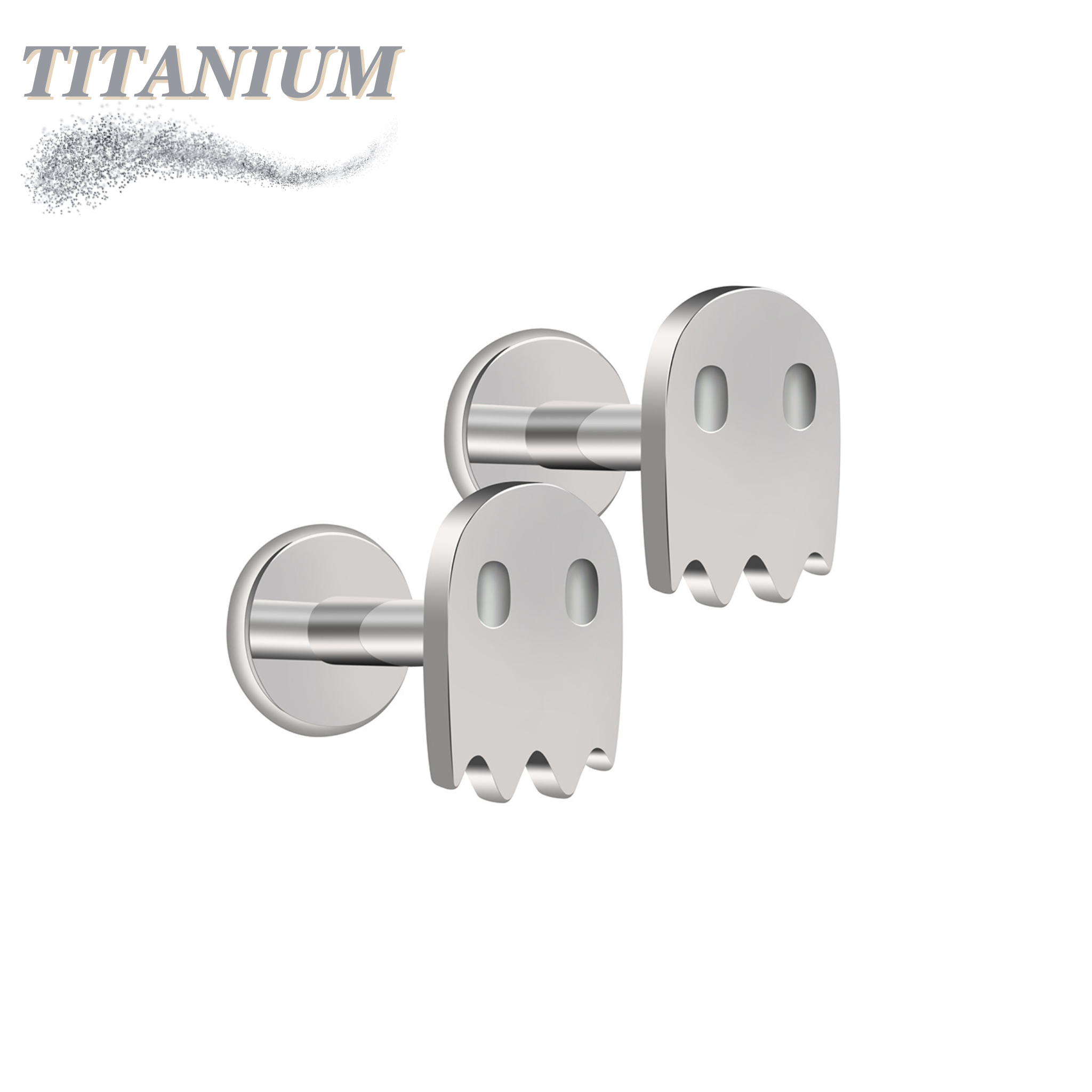 Internally Threaded Titanium Ghost Labret – Pierced Affliction